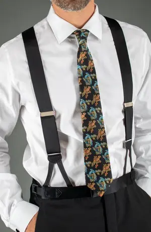 Trafalgar Silk Neck Tie With Bird Motif