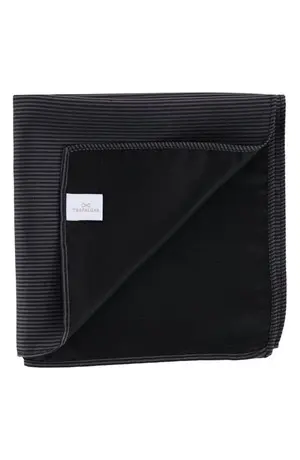 Trafalgar Leyton Stripe Silk Pocket Square
