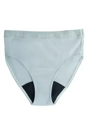 SAALT Period & Leakproof High Rise Stretch Cotton & Modal Rib Briefs
