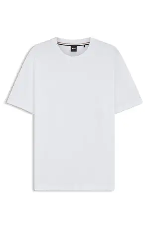 BOSS Thompson Solid Cotton T-shirt - White