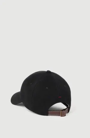 Brunello Cucinelli Garment-dyed Twisted Cotton Gabardine Baseball Cap With Embroidered Logo - Black