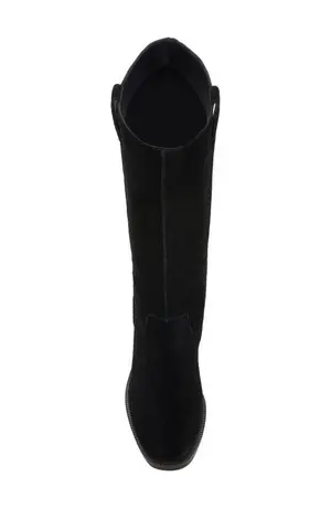 Lucky Brand Adana Knee High Suede Boot - Black Suede