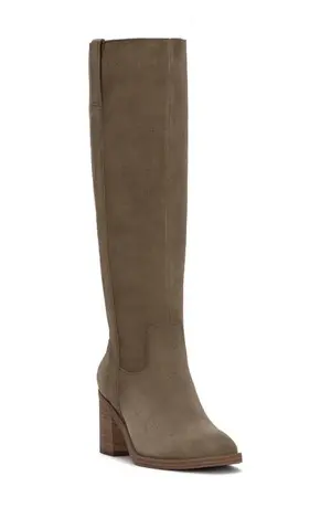 Lucky Brand Adana Knee High Suede Boot - Dark Green