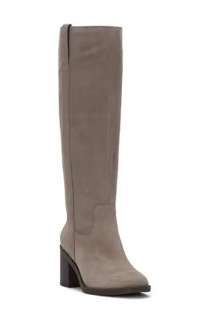 Lucky Brand Adana Knee High Suede Boot - Shark