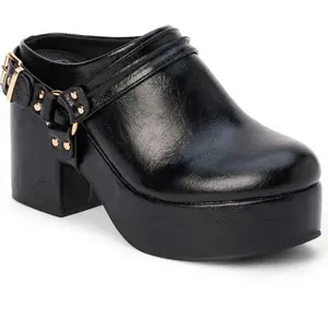 Matisse Sawyer Block Heel Platform Clog Black