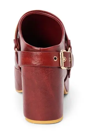 Matisse Sawyer Block Heel Platform Clog - Brick
