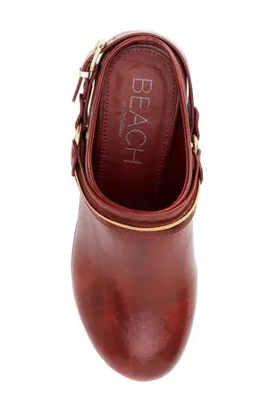 Matisse Sawyer Block Heel Platform Clog - Brick