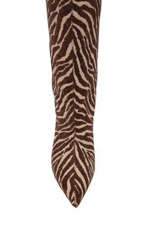 Steve Madden Brax Pointed Toe Boot - Zebra