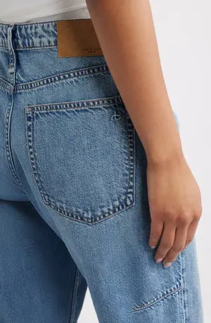 Rag & Bone Featherweight Stevie Mid Rise Tapered Jeans