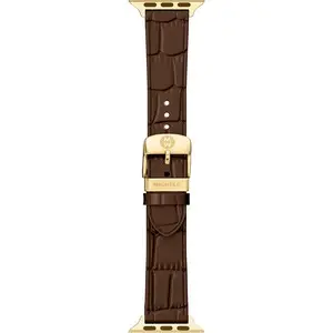 MICHELE Croc Embossed Leather 20mm Apple Watch® Watchband