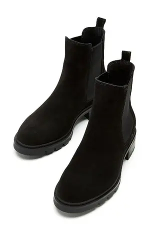 La Canadienne Salma Chelsea Boot - Black Suede