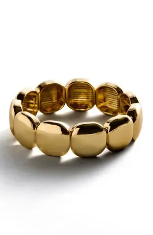 Baublebar Rounded Link Stretch Bracelet - Gold