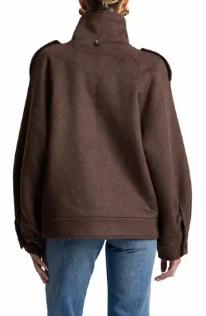 Avec Les Filles Oversized Coat With Detachable Scarf