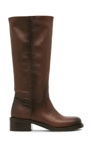 Steve Madden Rubi Knee High Boot - Brown Leather