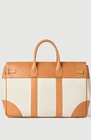 Brunello Cucinelli Grained Calfskin And Cowhide Country Bag