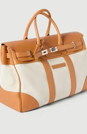 Brunello Cucinelli Grained Calfskin And Cowhide Country Bag