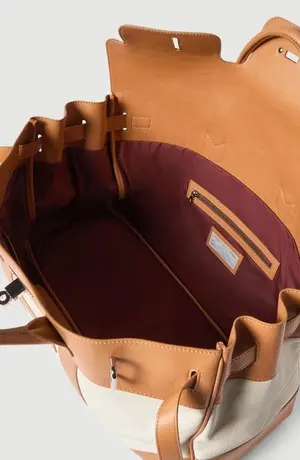 Brunello Cucinelli Grained Calfskin And Cowhide Country Bag