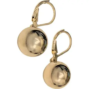 Argento Vivo Ball Drop Earrings Gold