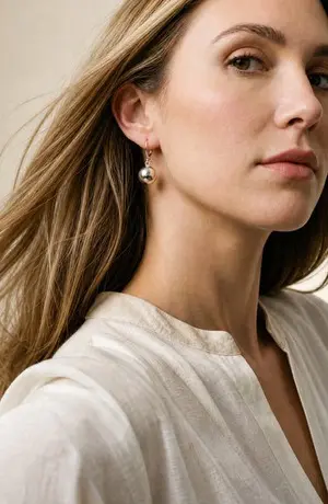 Argento Vivo Ball Drop Earrings - Silver