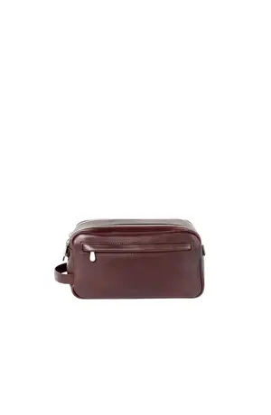 Brunello Cucinelli Calfskin Beauty Case With Double Zipper