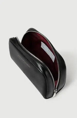 Brunello Cucinelli Brushed Leather Slim Beauty Case