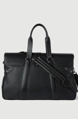 Brunello Cucinelli Grained Calfskin Country Weekender Bag
