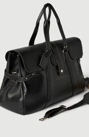 Brunello Cucinelli Grained Calfskin Country Weekender Bag
