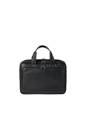 Brunello Cucinelli Grained Calfskin Briefcase With Zipper