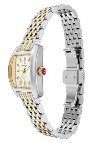 Michele Urban Petite 2-tone Bracelet Watch
