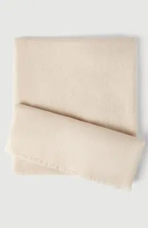 Brunello Cucinelli Cashmere Diagonal Scarf - Sand