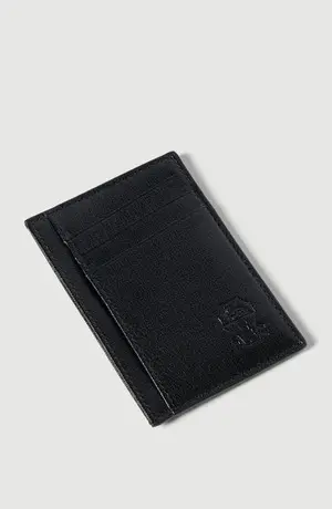 Brunello Cucinelli Brushed Leather Card Holder