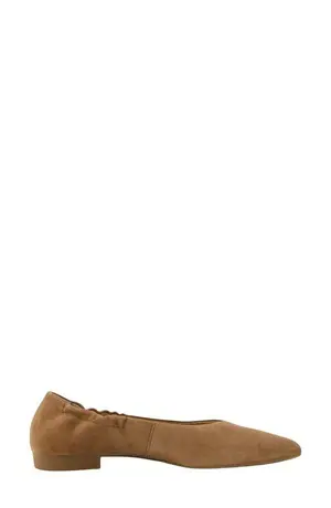 Paul Green Elly Pointed Toe Flat - Nut Suede