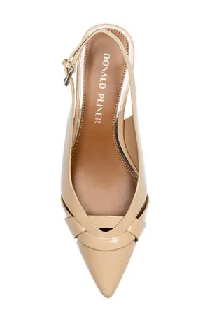 DONALD PLINER Wedge Pointed Toe Slingback Pump