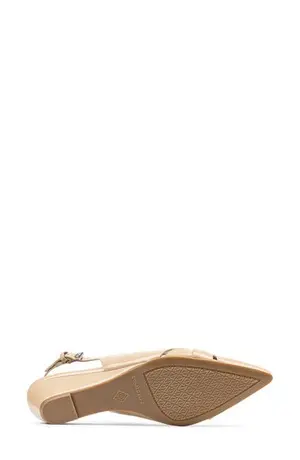 DONALD PLINER Wedge Pointed Toe Slingback Pump