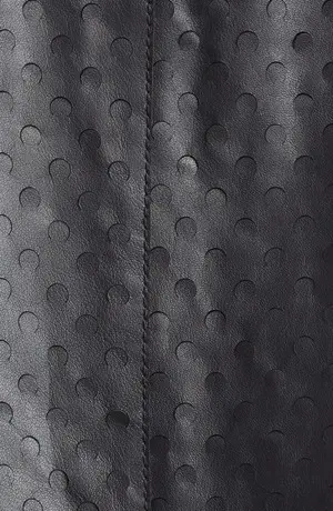 Lafayette 148 New York Laser Cut Leather Jacket