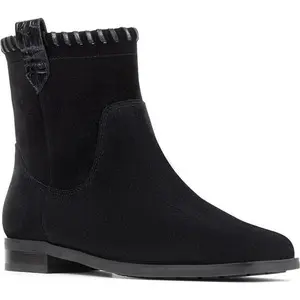 DONALD PLINER Karter Whipstitch Western Bootie Black