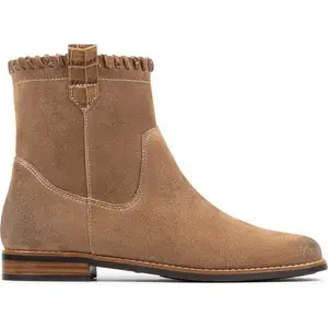 DONALD PLINER Karter Whipstitch Western Bootie - Saddle