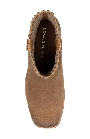 DONALD PLINER Karter Whipstitch Western Bootie - Saddle