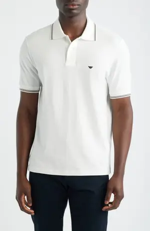 Emporio Armani Embroidered Polos For Men