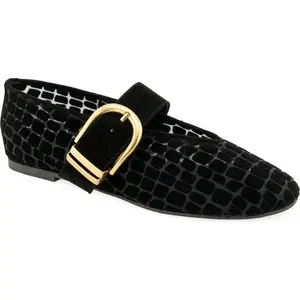 KENNETH COLE Tamarra Mary Jane Flat - Black Mesh
