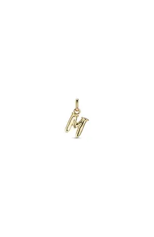 UNODE50 18k -plated Letter M Charm - Gold