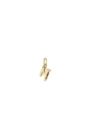 UNODE50 18k -plated Letter M Charm