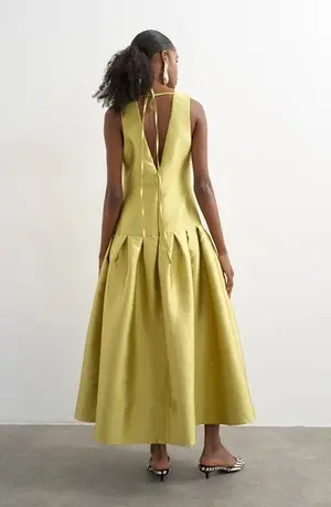 Topshop Drop Waist Sleeveless Dress