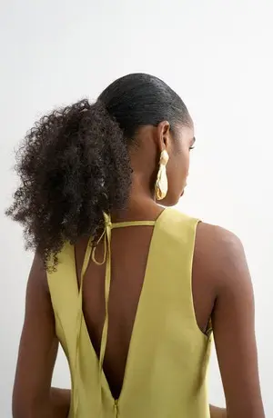 Topshop Drop Waist Sleeveless Dress