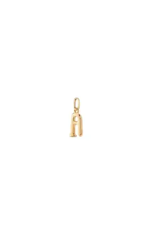 UNODE50 18k -plated Letter A Charm