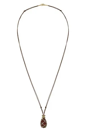 ROXANNE ASSOULIN ROXANNE ASSOULIN Net Stone Pendant Necklace Carnelian