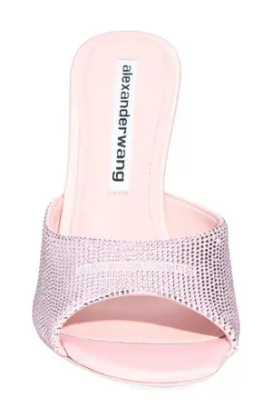 Alexander Wang Cher Crystal Logo Sandal