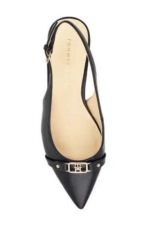 Tommy Hilfiger Slingback Pointed Toe Pump - Marine