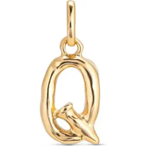 UNODE50 18k -plated Letter Q Charm - Gold