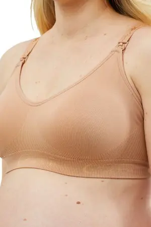 CAKE MATERNITY Rock Candy Seamless Padded Luxury Nursing Bra - Mocha